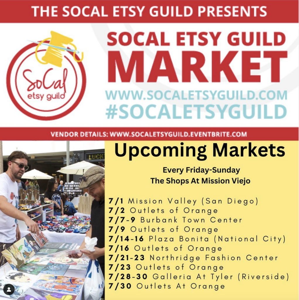 ETSY SoCal Guild Market @ Burbank Town Center - Burbank ArtsBurbank ...