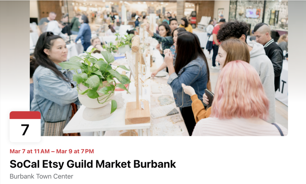 SoCal ETSY Guild Market - Burbank ArtsBurbank Arts | An Arts Destination